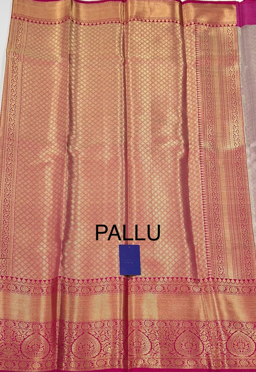 Brocade Tissue Semi-Silk Saree Pearl Colour - [Code 884] – My Fair Lady